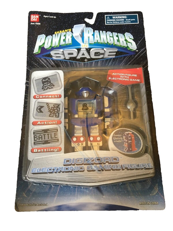 POWER RANGERS IN SPACE DIGIZORD ELECTRONIC GAMING FIGURE BLUE Sealed ...