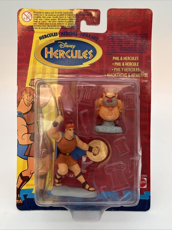 Disney Hercules & Phil Mattel Toy Action Figure Set Rare Brand New | CDON