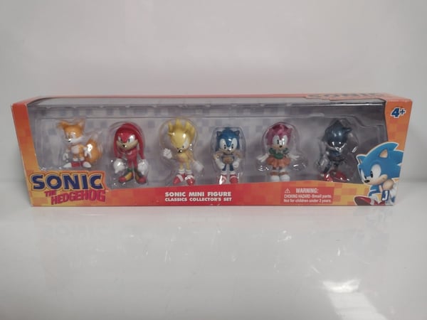 Jazwares Sonic the Hedgehog Classic Collectors Set 6 Mini Figures Brand ...