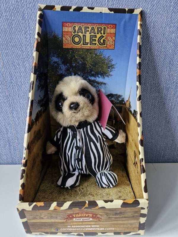 Safari Oleg baby Compare The Market Meerkat collectible soft toy Brand ...