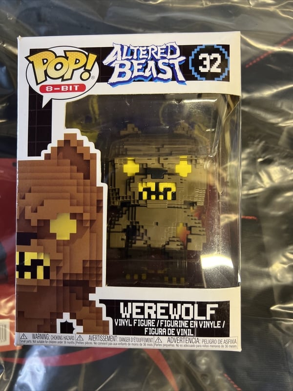 Funko POP 8-Bit 8 Bit Altered Beast Werewolf 32 Vaulted And Rare Brand ...
