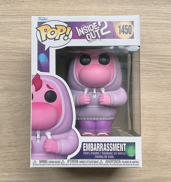 Funko Pop Disney Inside Out 2 Embarrassment #1450 + Free Protector ...