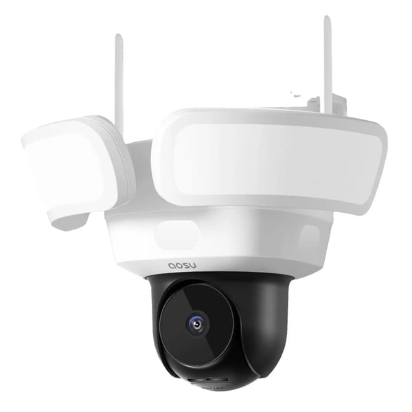 Ulkotilan turvakamera, 5MP resoluutio, 2600 lumenin tulivalo, 360 ...