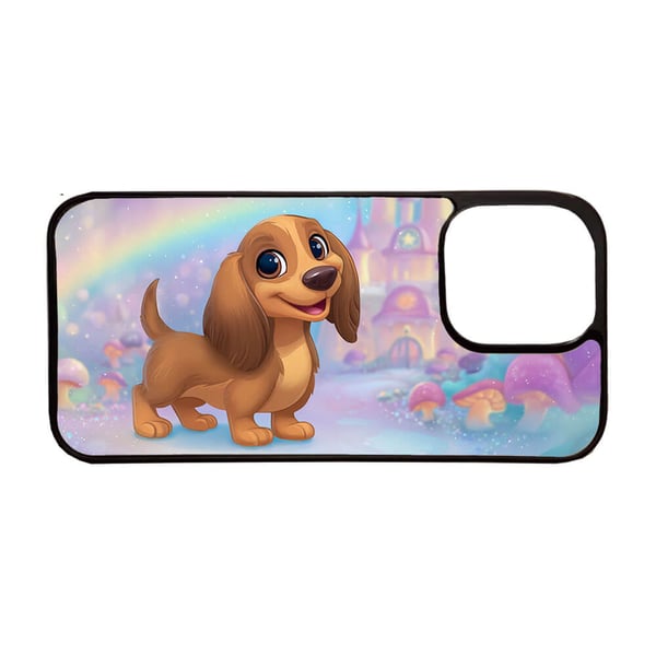 Söt Tecknad Tax Hund iPhone 12 Mini Mobiltelefon Skal | CDON