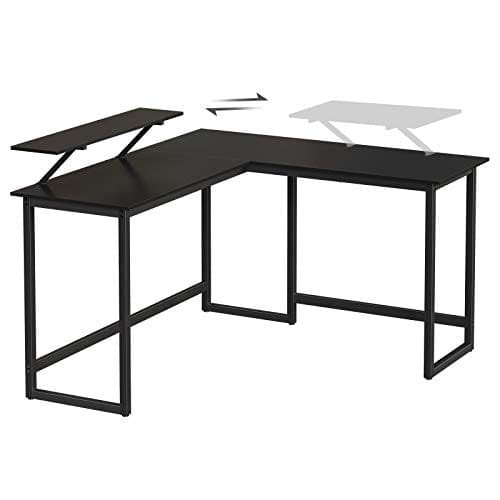 Vasagle Computer Desk, L-formet skrivning af arbejdsstation, industriel ...