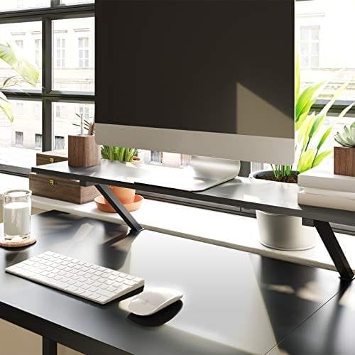Vasagle Computer Desk, L-formet skrivning af arbejdsstation, industriel ...