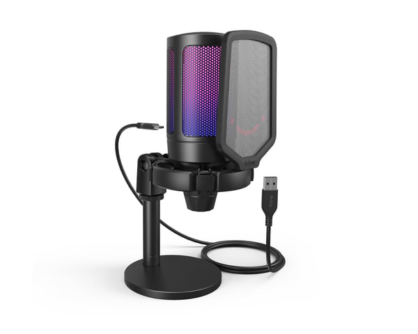 AMPLIGAME A6 USB Mikrofoni RGB (PC/PS4/PS5) - Musta | CDON