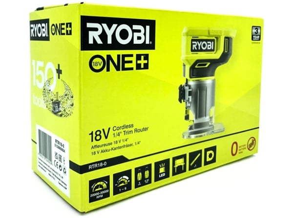 Ryobi RTR18-0 ONE+ 18V Overfræser Solo | CDON