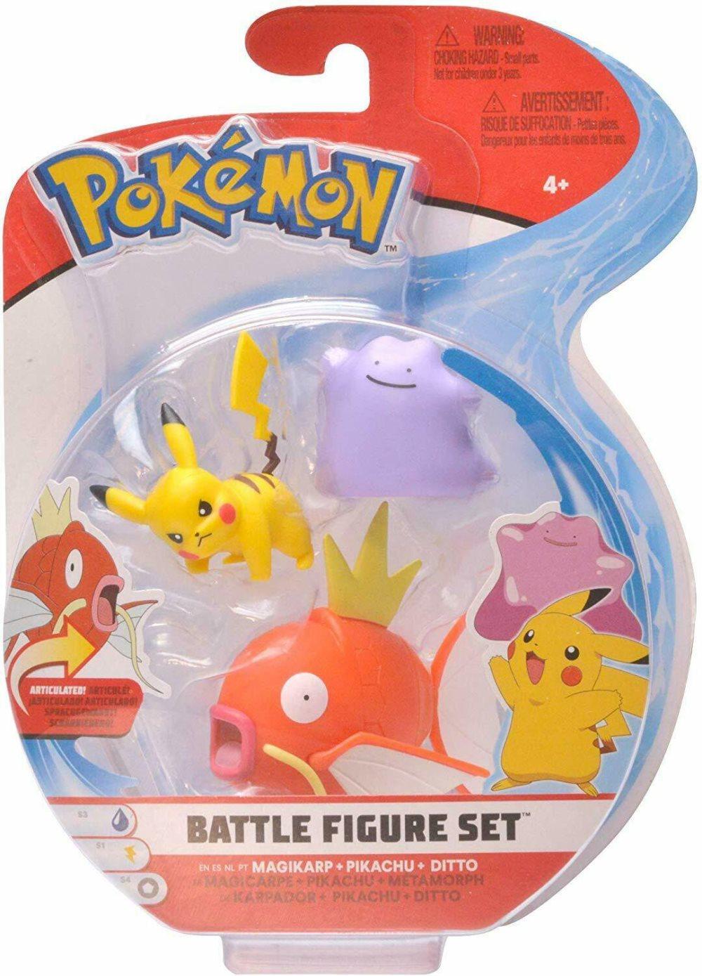 Pokemon Battle Figure Set Magikarp+Pikachu+Ditto 97691 | CDON
