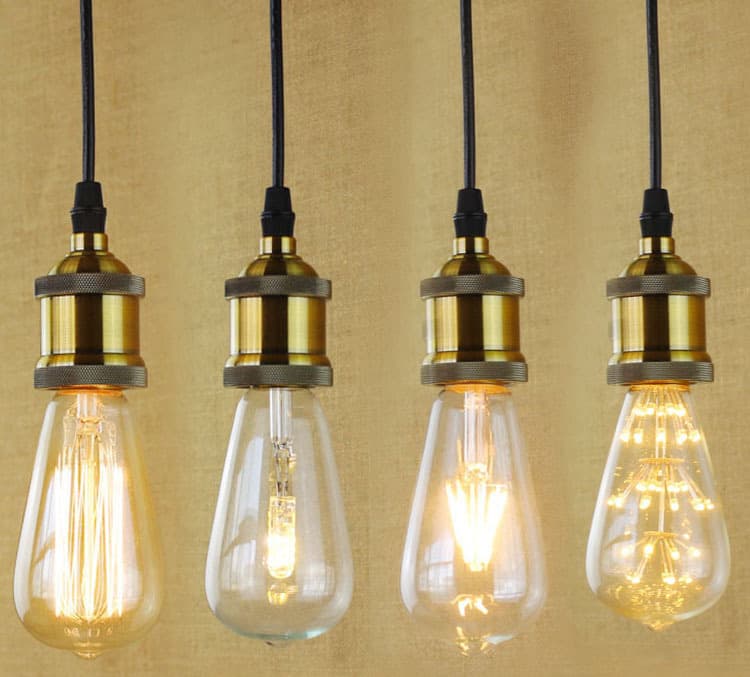 Riktigt snygga lamphållare med sladd 80 cm, E27, 2 stycken | CDON