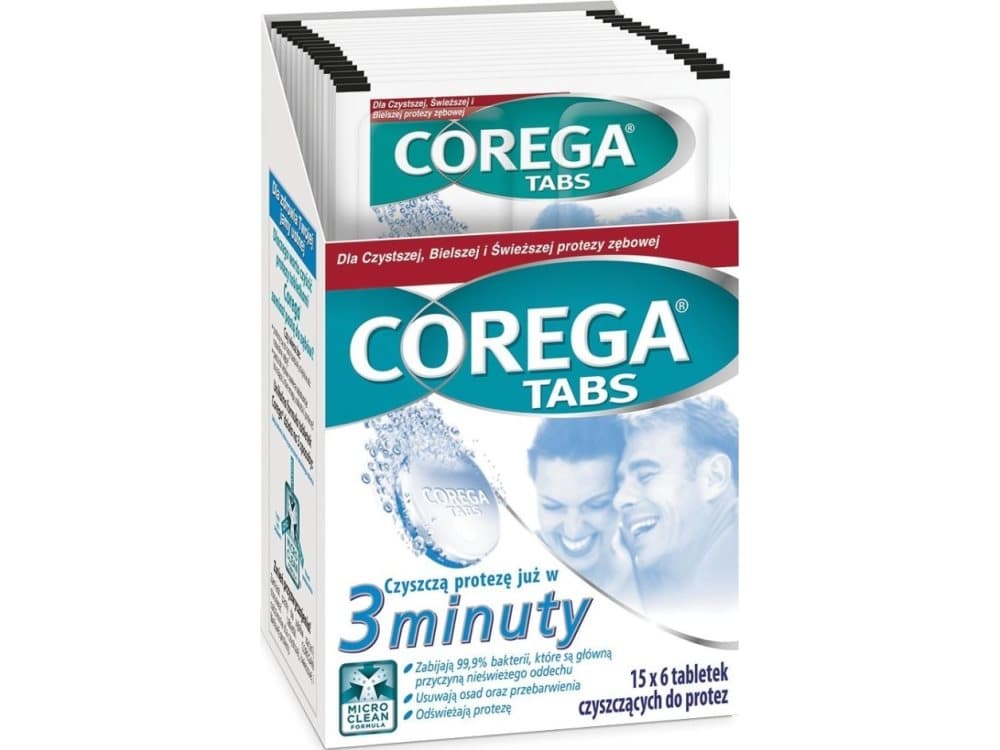 Corega Cleaning tablets for dentures 6 pcs. | CDON