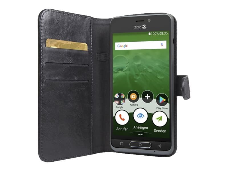 Doro Wallet Case 8035, black | CDON