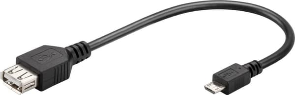 USB Micro-B / USB A OTG höghastighetsadapter för anslutning av ...