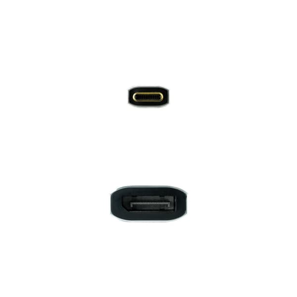USB-C till DisplayPort Adapter NANOCABLE 10.16.4104-G Grå 15 cm 8K ...
