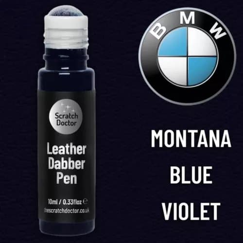 Leather Paint Dabber BMW MONTANA BLUE VIOLET Repair scratches scuffs ...