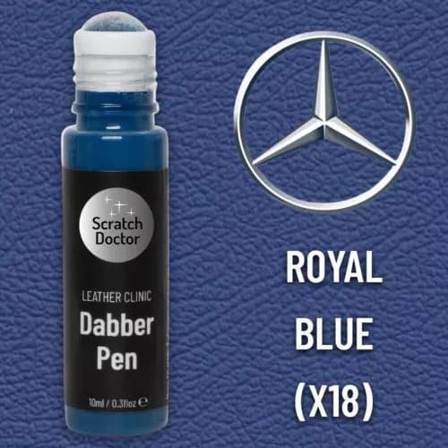 Leather Paint Dabber for MERCEDES ROYAL BLUE X18 Repair scratches ...