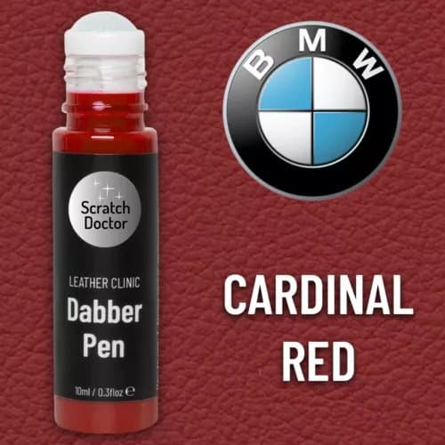 Leather Paint Dabber for BMW CARDINAL RED Repair scratches scuffs and ...