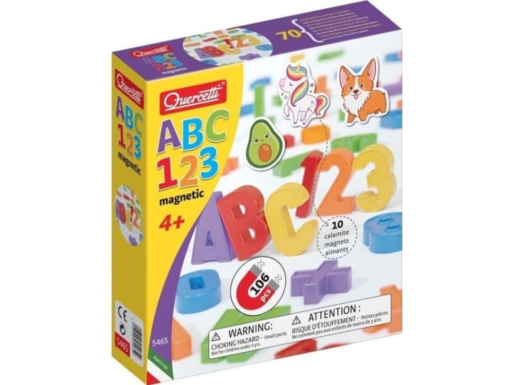 Quercetti QUERCETTI MAGNETYCZNE LITERKI + CYFERKI | CDON
