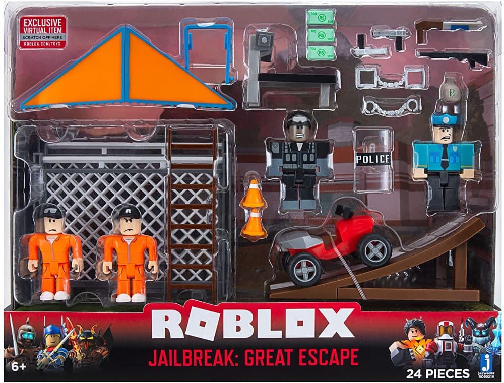 Roblox Jailbreak Great Escape Exclusive virtual Item 24 Piece Playset ...