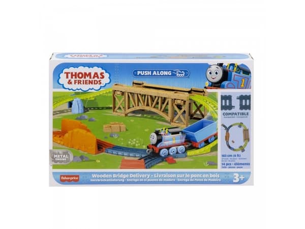 Fisher Price Thomas & Friends Thomas Bridge Crossing Set + HGY82 Push ...