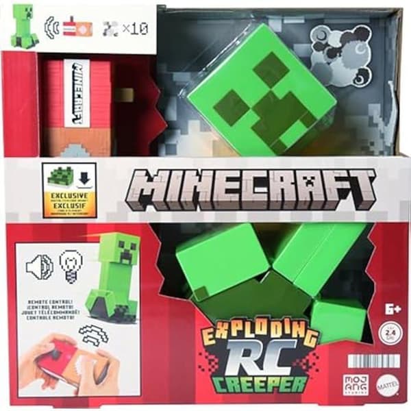 Mattel Minecraft Fjärrstyrd Figur Exploderande RC Creeper med ...