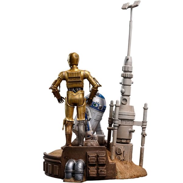 Iron Studios Star Wars - C-3PO och R2-D2 Staty Deluxe Art Scale 1/10 | CDON