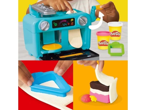 Play-Doh Super Slice Cake Play Kitchen Set, Modeling clay playset ...
