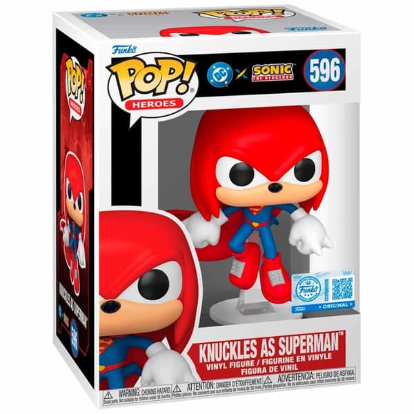 POP figure Sonic The Hedgehog DC Comics Knuckles As Superman Exclusive ...