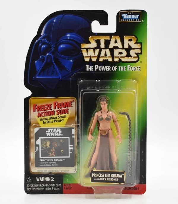 Star Wars Power of The Force Freeze Frame Princess Leia Organa Jabba's Prisoner | CDON