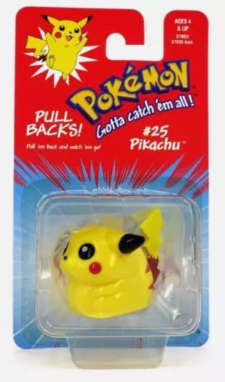 POKEMON PIKACHU PULL BACK TOY, OFFICIAL POKEMON KIDS TOY | CDON