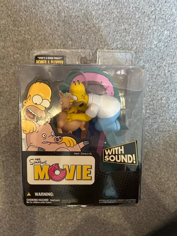 The Simpsons The Movie McFarlane Toys Homer And Plopper "Who's A Good ...