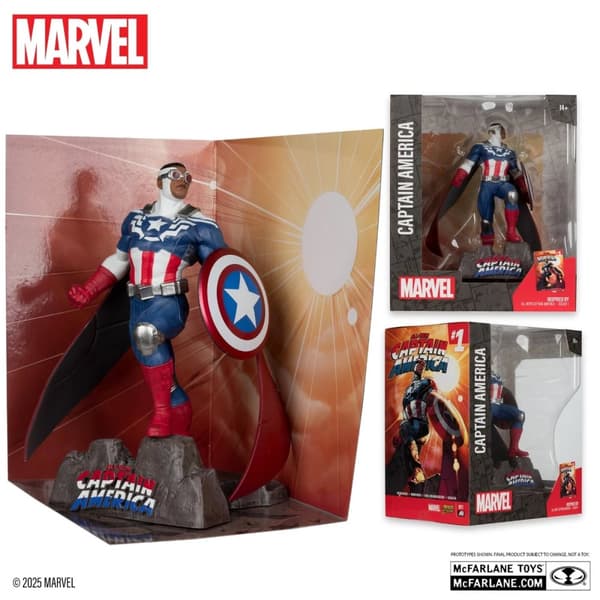McFarlane Toys Marvel Captain America 1:10th Scale Captain America #1 ...