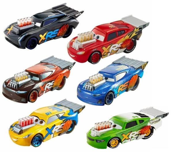 Official Disney Pixar Cars Drag Racing Moving Pistons 1:55 Diecast Full ...