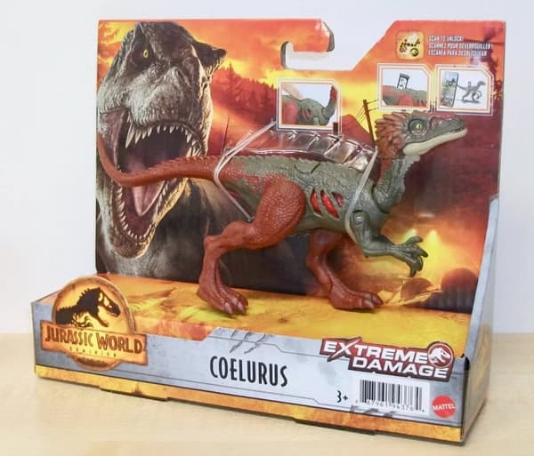 Jurassic World - Coelurus dinosaur action figure - Extreme Damage - | CDON