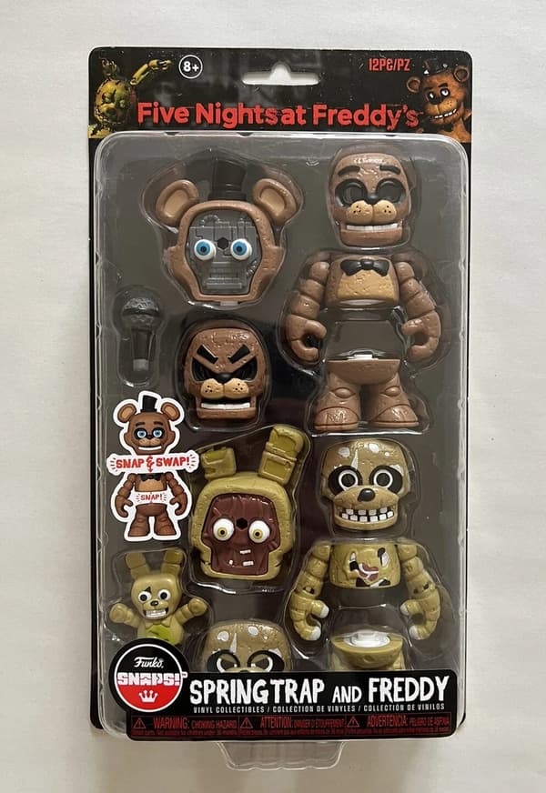 Five Nights At Freddys Snaps Springtrap & Freddy Figure FNAF Spring ...