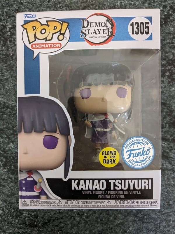 Funko POP Demon Slayer Kanao Tsuyuri 1305 GITD Glow Dark Careful Pack ...