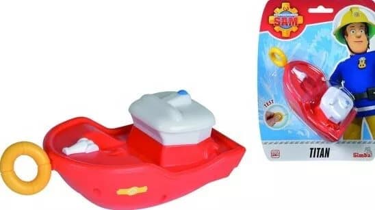 SIMBA FIREMAN SAM WIND UP BATH SPEED BOAT TITAN - HOURS OF FUN FOR KIDS ...