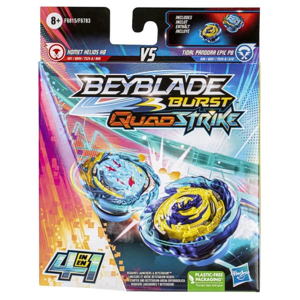 Beyblade Burst Spinning Top Komet Helios H8 & Tidal Pandora Epic P8 2 ...