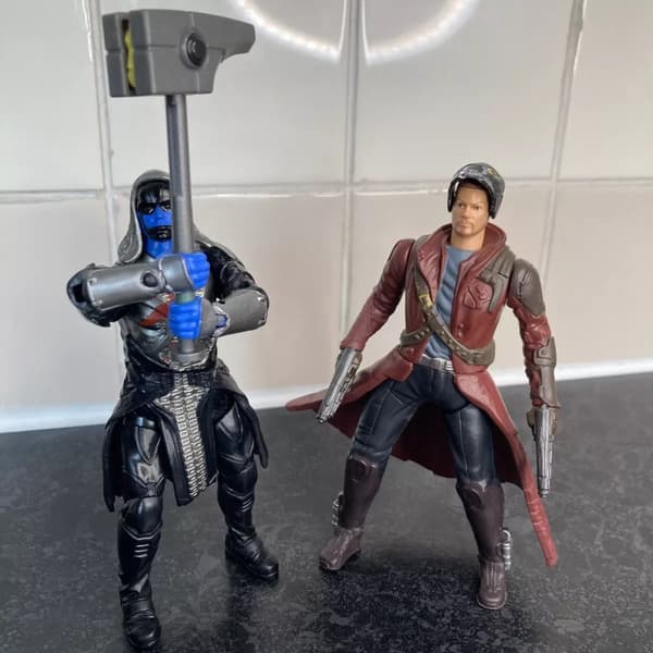 Marvel Guardians Of The Galaxy Action Figures Star Lord Vs Ronan The ...