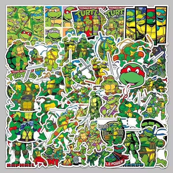 52PCS Teenage Mutant Ninja Turtles Stickers Phone Trunk Refrigerator ...