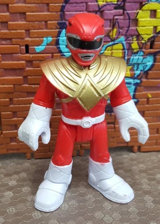 Imaginext Mighty Morphin' Power Rangers Red Ranger Gold Armour 3 ...