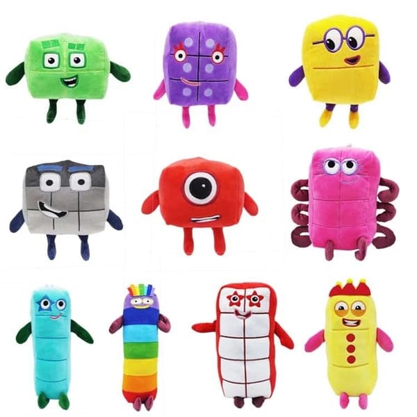 Numberblocks 1-10 Plush Doll Toy Gift Educational Premium Stuffed ...