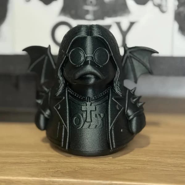 3D Printed Ozzy Duck Ozzy Osborne Jeep Duck Funny Figures Collectible ...