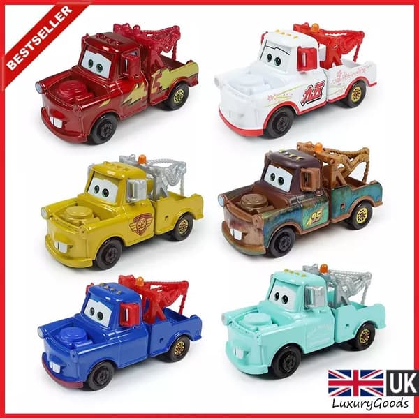 Lighting McQueen Disney Pixar Car Rare Diecast Tow Mater Model Toy Car ...
