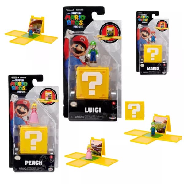 Jakks Pacific Super Mario Bros Movie MARIO 1.25 in Mini Figure ...