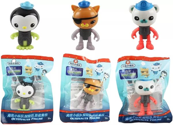 Fisher Price BBC CBEEBIES Octonauts Glow in Dark Octo Captain Barnacles ...
