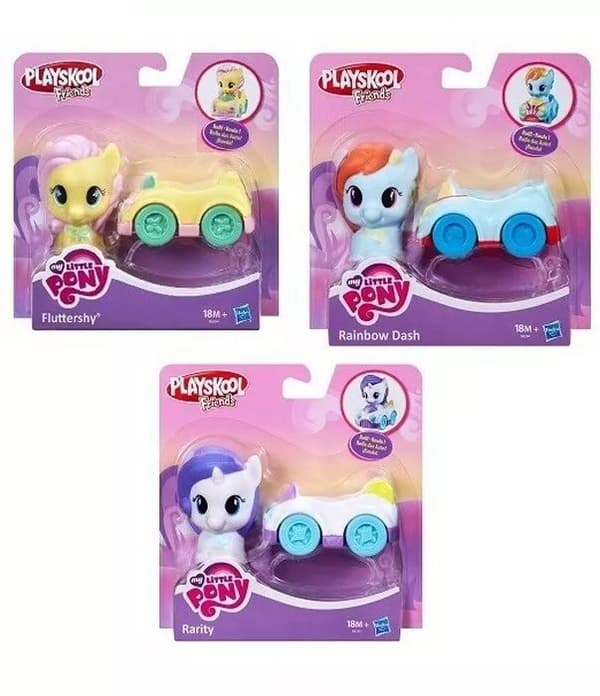 My Little Pony Vehicles Playskool Mini Pony Toy - In 3 Pony Mini ...