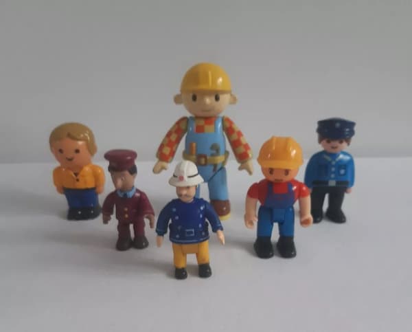 Figure Bob Builder Postman Pat Fireman Play Mobil Worker Ajay X 6 ...