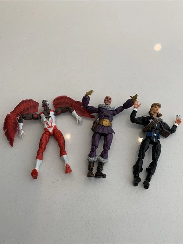 3 X Marvel Legends Mojo BAF 2006 Series 6 Baron Zemo/Longshot/ Falcon ...