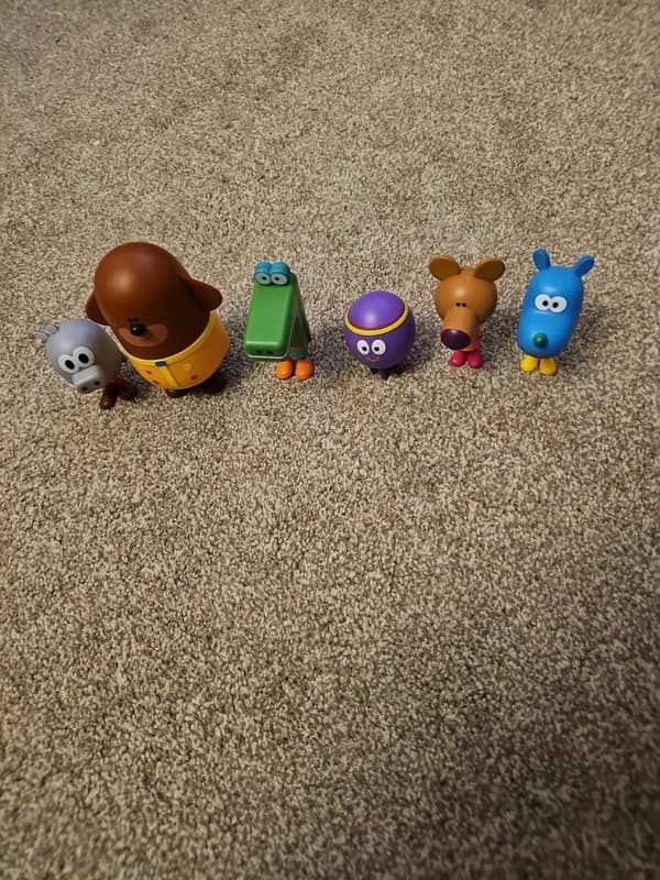 CBeebies Hey Duggee 6 Character Figures Duggee Happy Betty Tag Norrie ...